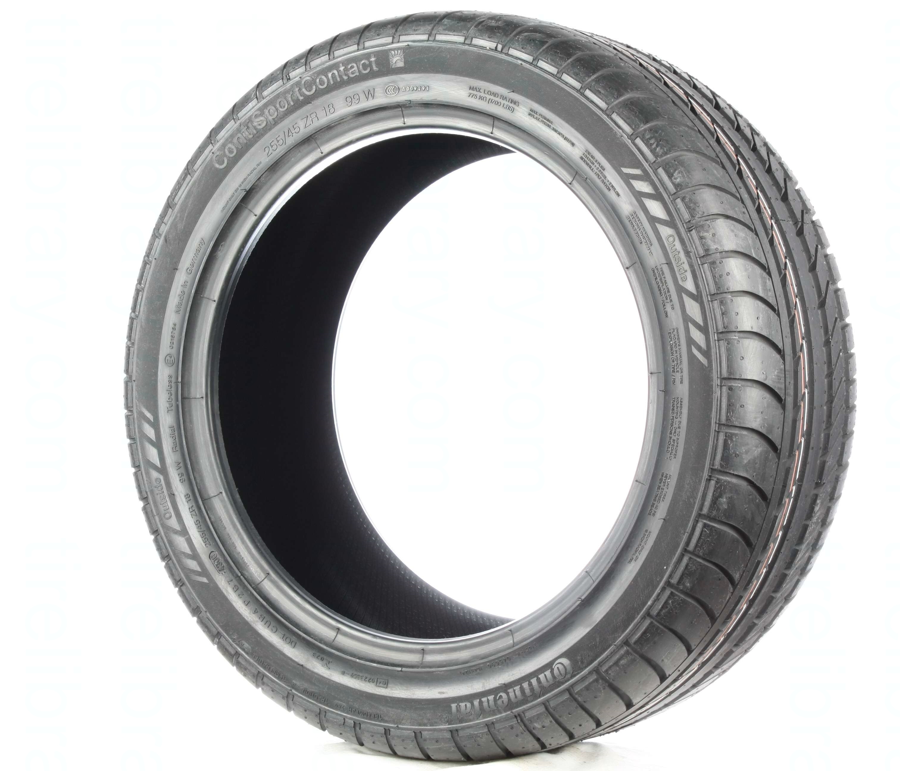 255/45ZR18 CONTISPORTCONTACT - CONTINENTAL - Tire Library