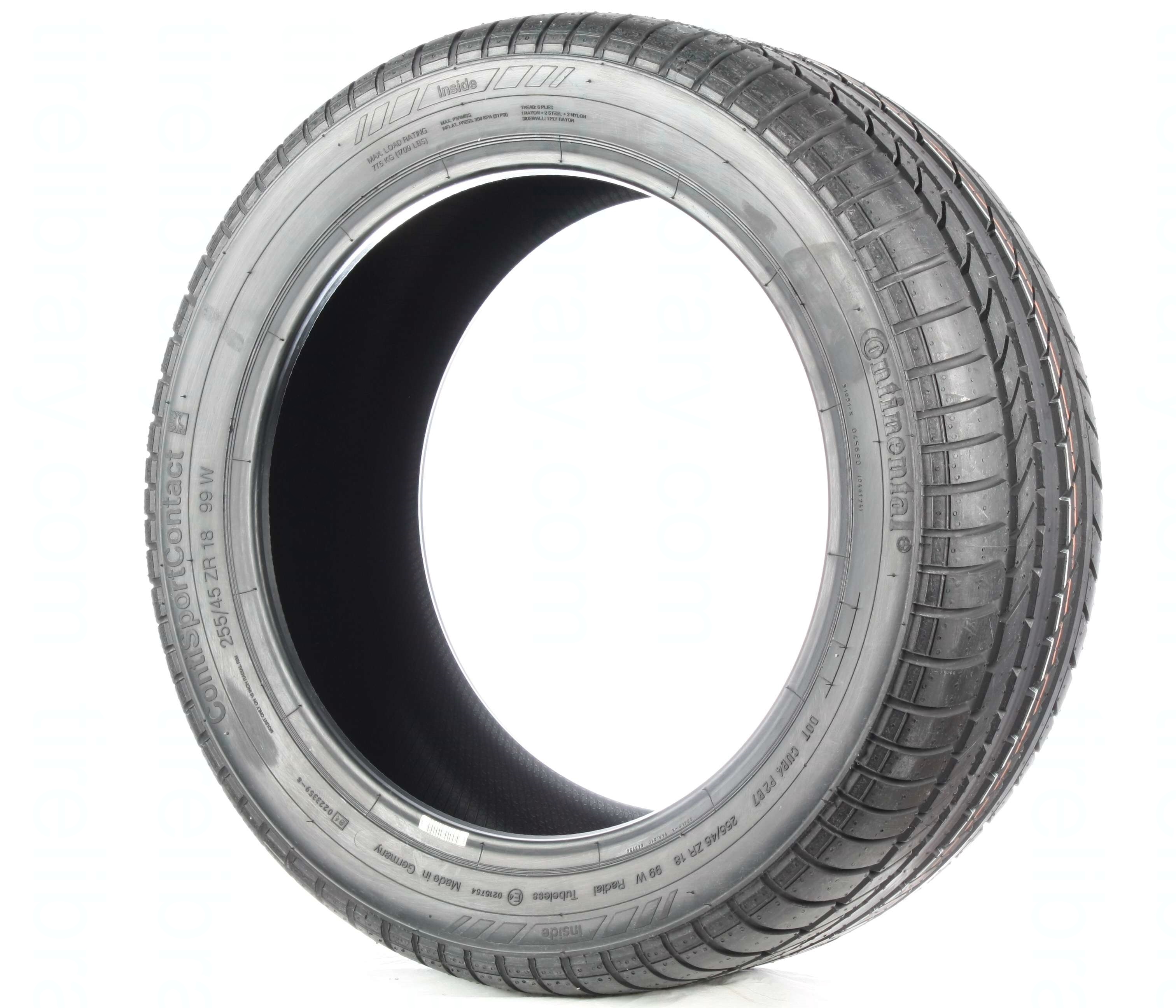 215/45ZR17 CONTISPORTCONTACT - CONTINENTAL - Tire Library